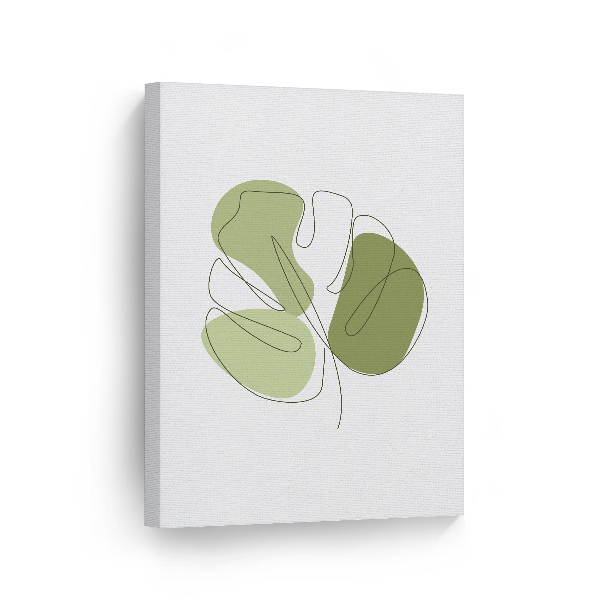 Smile Art Design Colorful One Line Minimalism Art Monstera's Leaf ...