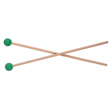 Sailomarn 2 Pieces Mallet Drumstick With Color Rubber Head Professional ...