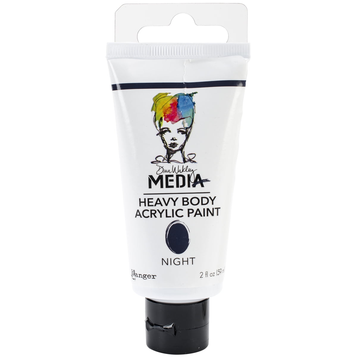Dina Wakley Media Heavy Body Acrylic Paint 2oz-Night - Walmart.com