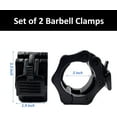 Barbell Clips, Quick Release 1 inch & 2 inch Barbell Clamps for ...