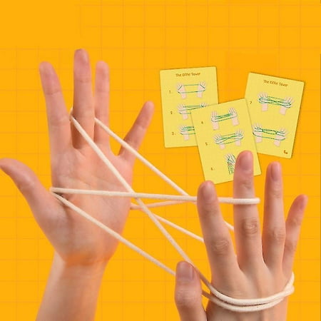 Finger Braided Rope Children Hand Finger Game Rope Kids Learning ...