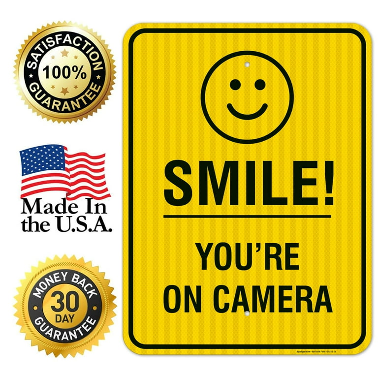 Smile Your On Camera Sticker