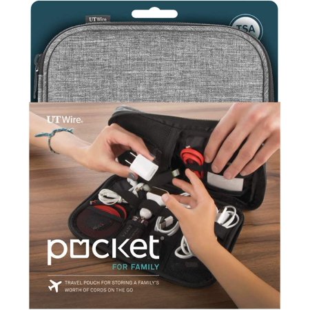 UT Wire Pocket for Family Travel Organizer Case with Full Zipper for ...