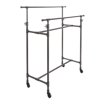 Econoco Pipeline Adjustable Double Bar Box Rack, Anthracite Grey ...