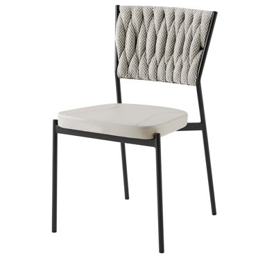 Whiteline Modern Living White Lauren Contemporary Faux Leather Dining ...