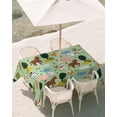 60x102 Inch Outdoor Tablecloth with Umbrella Hole Zipper Rectangle ...