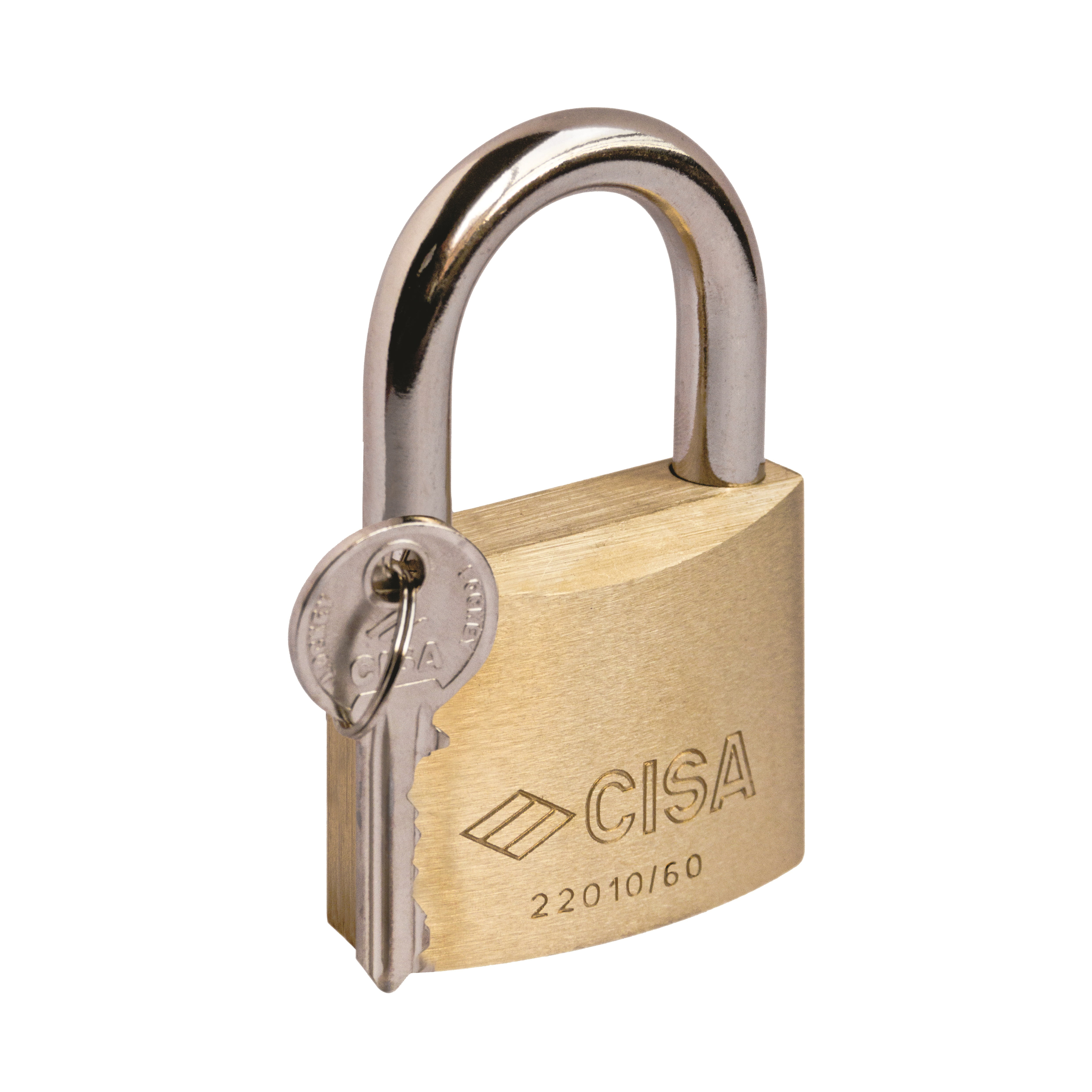 CISA Hardened Shackle Solid Brass Padlock with 2-1/2" or 60mm Wide Lock ...