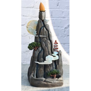 Ebros Meditation Auspicious Lotus Back Flow Cone and Stick Incense ...