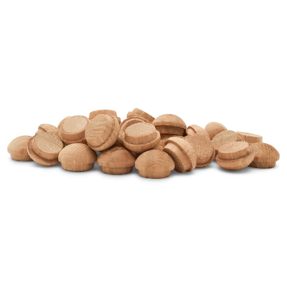 Wood Hole Plugs 1/2 inch, Pack of 5,000 Oak Button Top Wood Plugs for ...
