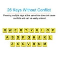 Large Print Computer Keyboard, high Contrast Yellow Keys, Large Print ...