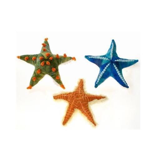 Set of Three Starfish Plush Toys Blue, Green, Orange 11" L - Walmart ...