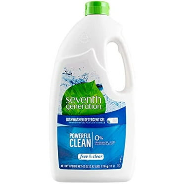 Seventh Generation Powerful Clean Dishwasher Detergent Gel, Lemon, 42 ...