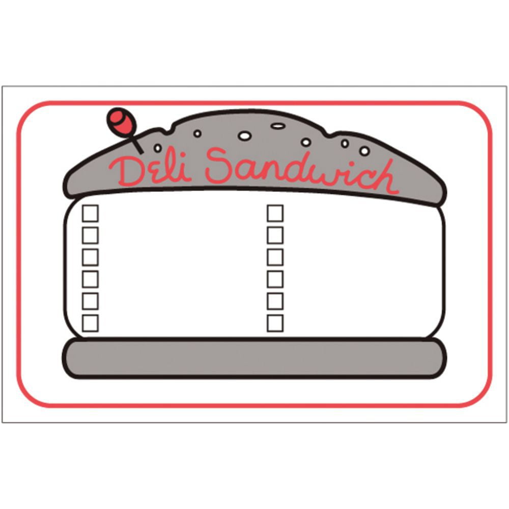 HUBERT® Check-Off Deli Sandwich Labels White - 3"L x 2"H - Walmart.com