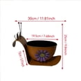 Wrought Iron Frog Flower Pot Cute Outdoor Planter Garden Decor Metal ...
