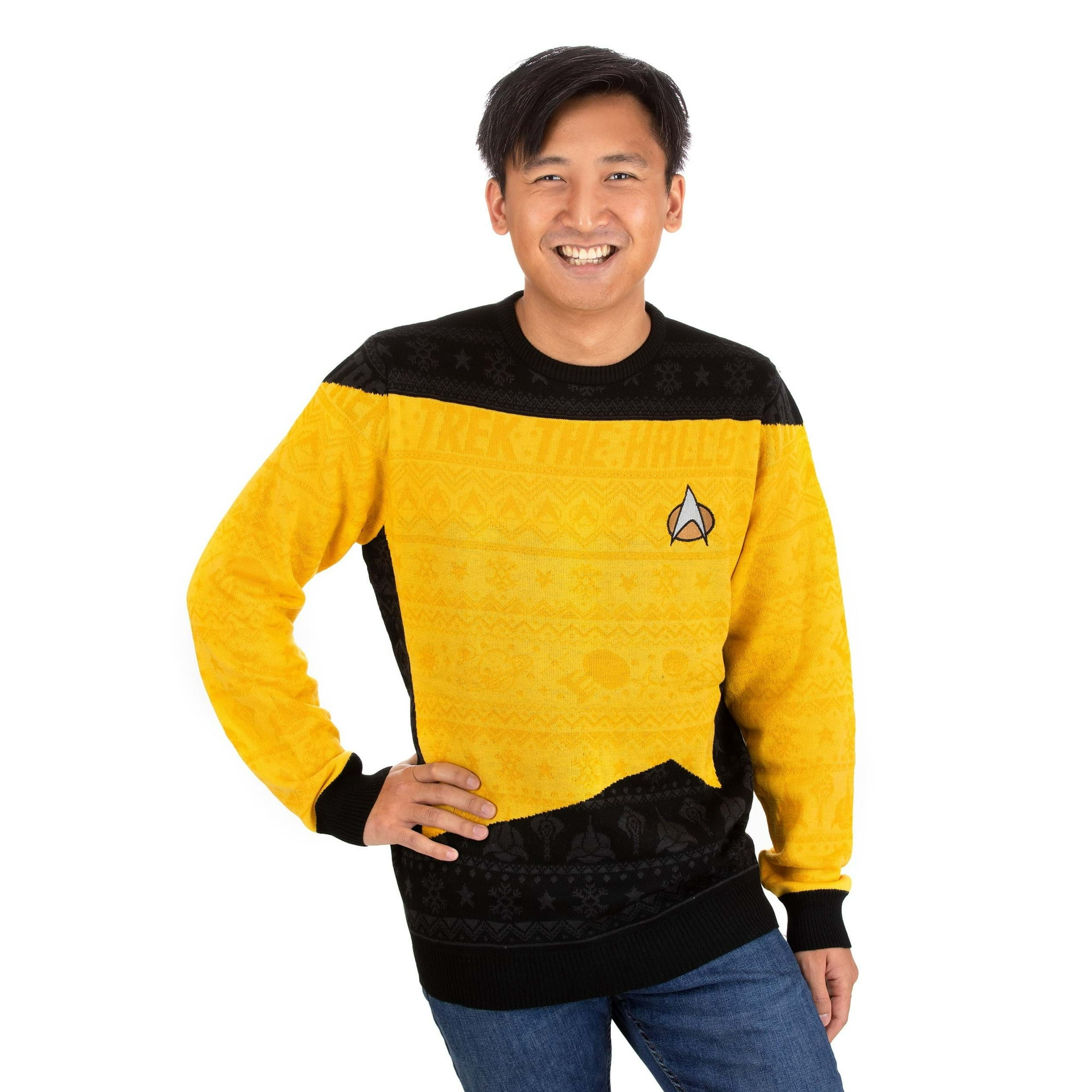 Click here for Rubber Road Star Trek Yellow Uniform Christmas Swe... prices