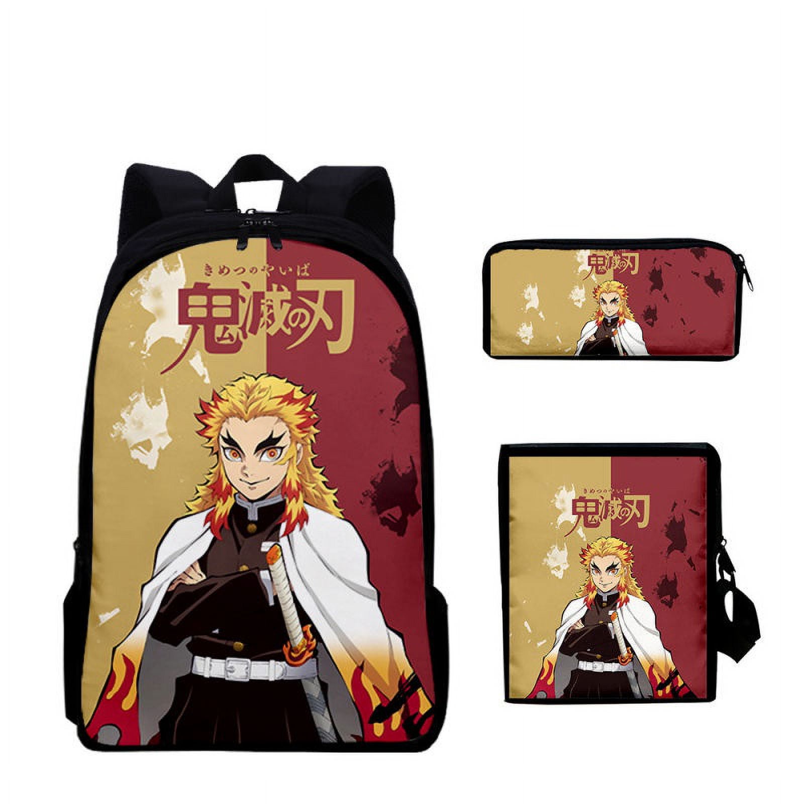 muichiro tokito backpack for children Kanroji Mitsuri lunch bag pencil ...