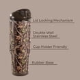 Water Bottle with Straw and Chug Lid, Stainless Steel, Vented Cap ...