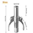 10000 PSI Grease Tool Coupler Heavy-Duty Quick Lock and Release Double ...