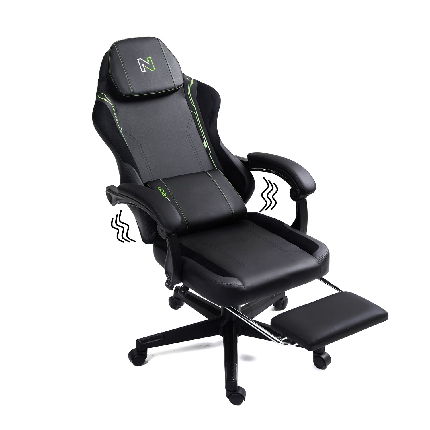 Silla Gamer Ergonomica Nenotech Reclinable Plus Verde | Bodega Aurrera ...