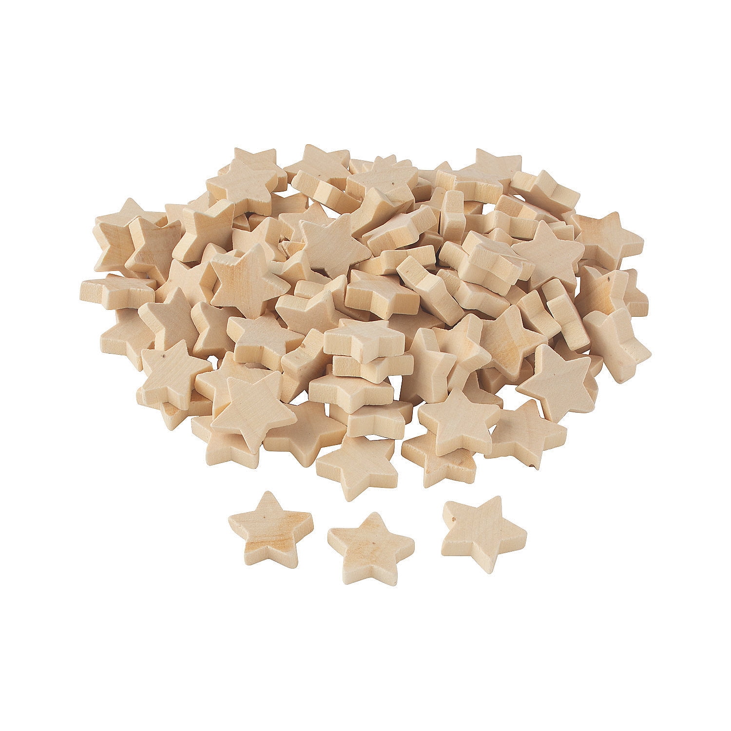 DIY Small Unfinished Wood Star Shapes, Craft Supplies, Party Supplies ...