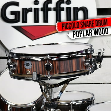 Snare Drum Kit by Griffin Includes Snare Stand, 2 Pairs of Maple Drum ...