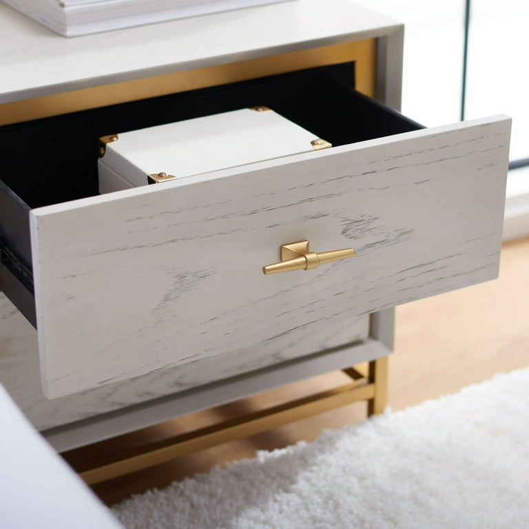 White and brass nightstand store