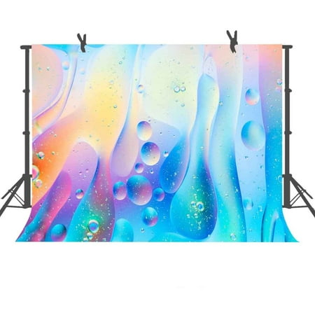XDDJA Polyester Fabric 7x5ft Colorful Water Drop Photography Backdrop ...