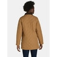 Time and Tru Women's Quilted Barn Coat, Midweight, Sizes XS-3X ...