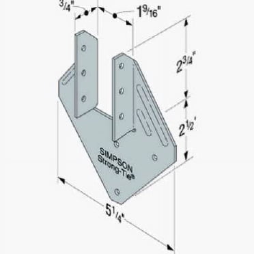 2 Pack Simpson Strong Tie CPT66Z 6x6 Concealed Post Base with Pins ...