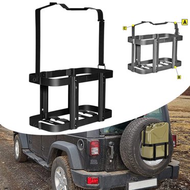 Free Shipping! Smittybilt Jerry Gas Can Holder (Black) - 2798 - Walmart.com