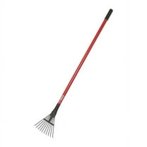 Bully Tools 8 in Shrub Rake, 10 Tines, 59-1/2 in L Fiberglass Handle ...