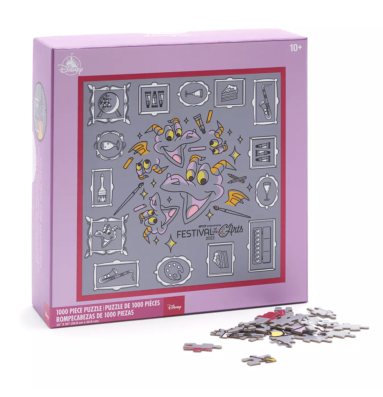 Disney Parks Epcot 2022 Festival of the Arts Figment 1000pcs Puzzle New ...