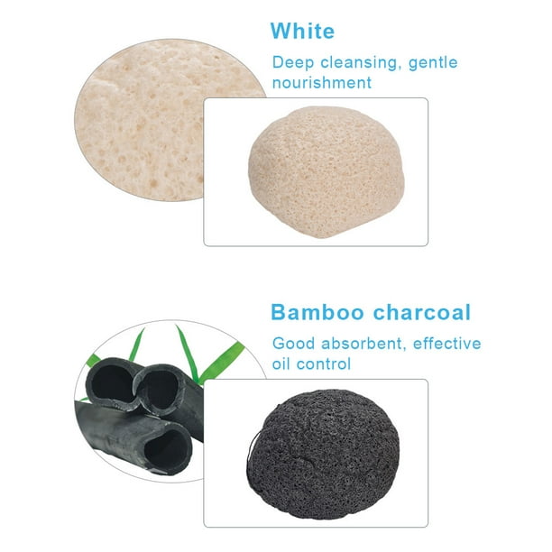 Dioche Konjac Facial Sponge, Konjac Sponges, 5-Color For Exfoliates ...