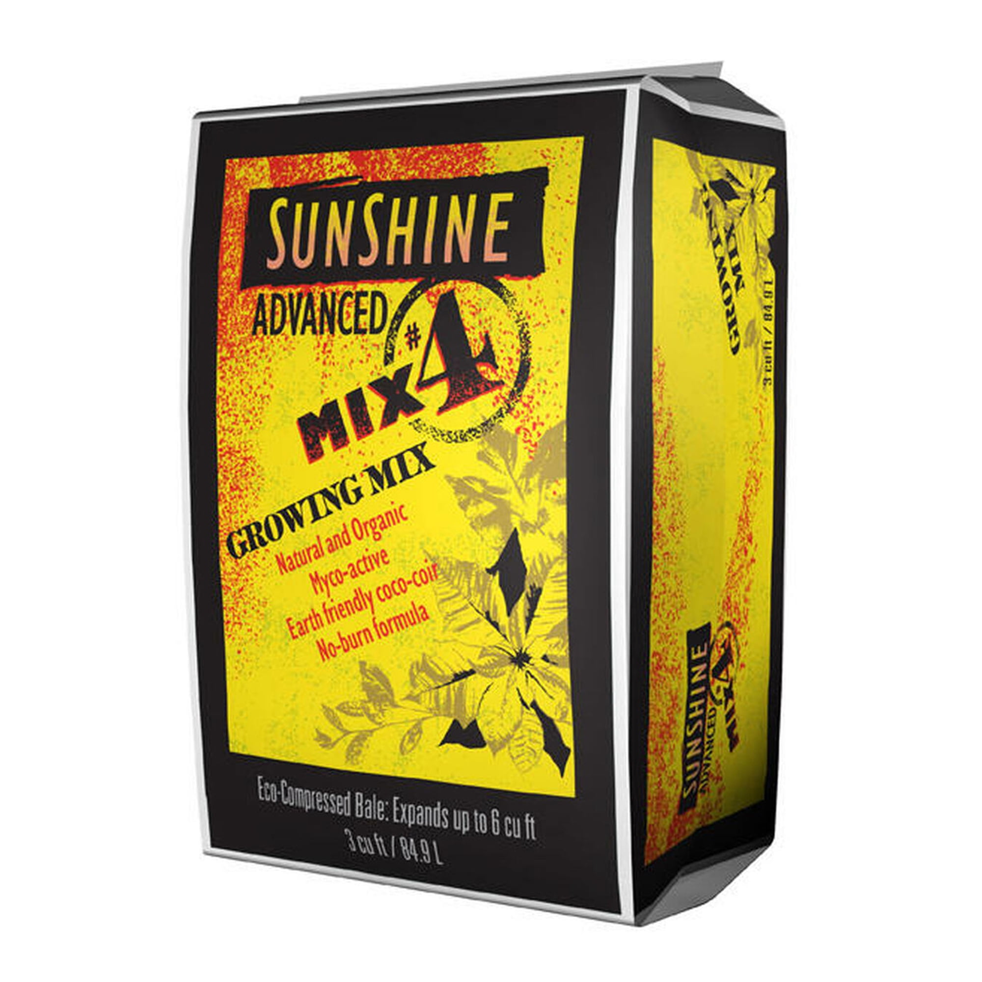 SunGro Horticulture Advanced Mix #4 Sunshine Plant Growth Mix, 3 Cubic ...