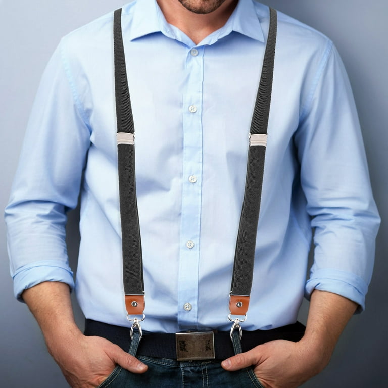 Brandonz Suit Suspender Adjustable Suspender Elastic Strap Brandonz Suit Suspender Adjustable Suspender Elastic Strap