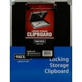 Heavy Duty Locking Storage Clipboard, Metal Box with File Compartment ...