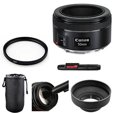Canon EF 50mm f/1.8 STM Lens 0570C002 Professional Bundle (Intl Model ...