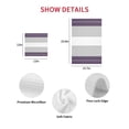 Purple Grey Stripe Kitchen Dish Towels for Drying Dishes Set of 3 ...