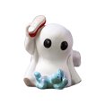 2.56IN Cute Spooky Ghost Figurines, 1Pack Mini Resin Ghost Statues with ...