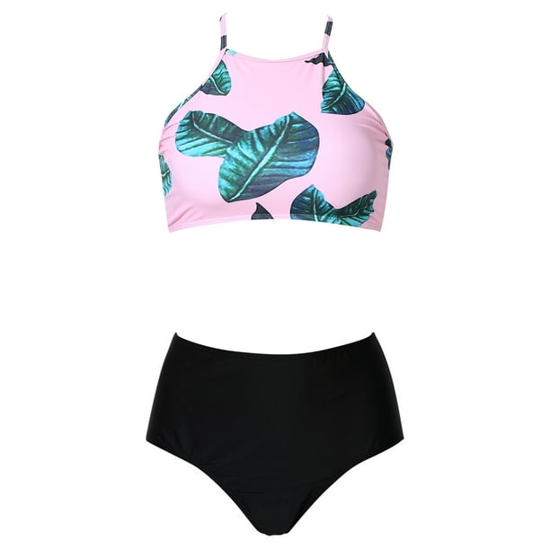 Womens Halter Beach Bathing Swimsuit 2 Piece Sexy Bikini Set Padded