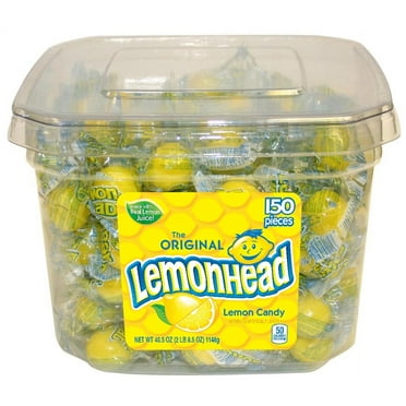 Lemonhead Hard Lemon Candies, 5 oz, Sugar Shell with Vibrant Flavor ...