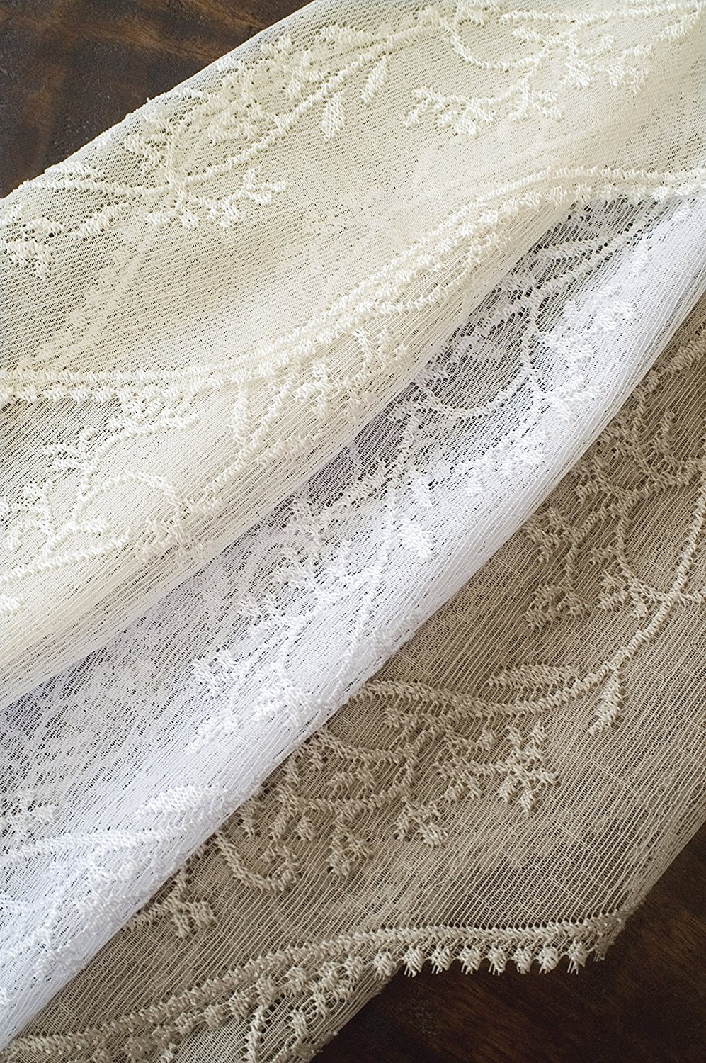 Heritage Lace Sheer Divine Swag Pair, 80 by 46-Inch, Flax - Walmart.com ...