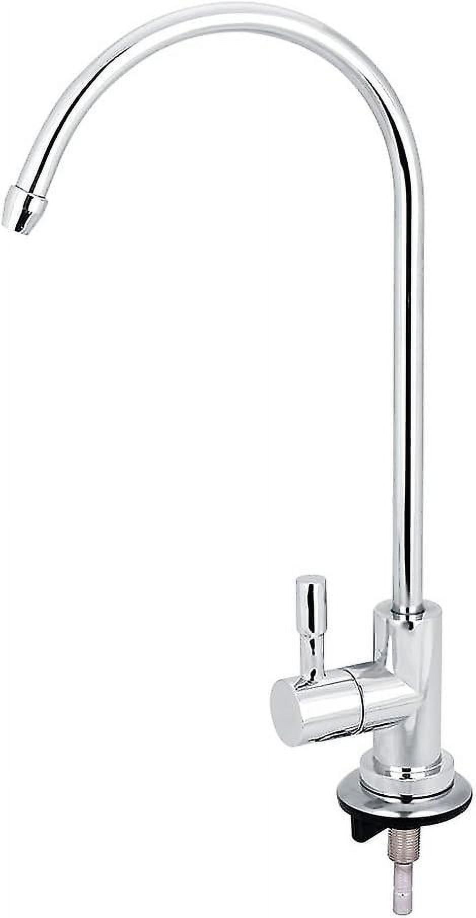 Kitchen Sink Faucet 1/4 Inch Touch Reverse Osmosis Gooseneck Drinking ...