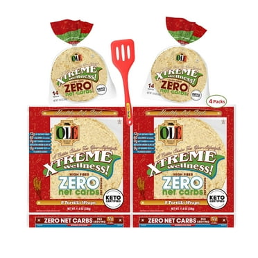 Ole Xtreme Wellness High Fiber, Low Net Carb Tortilla Wraps - Zero ...