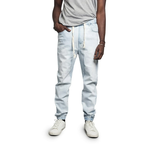 G-Style USA - Victorious Mens Drop Crotch Jogger Denim Pants JG803 ...