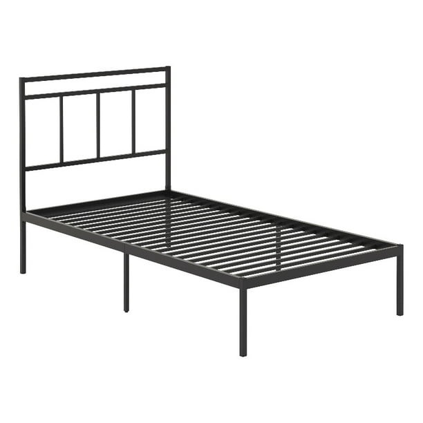 Sauder Cannery Bridge Metal Twin Platform Bed in Black Finish - Walmart.com