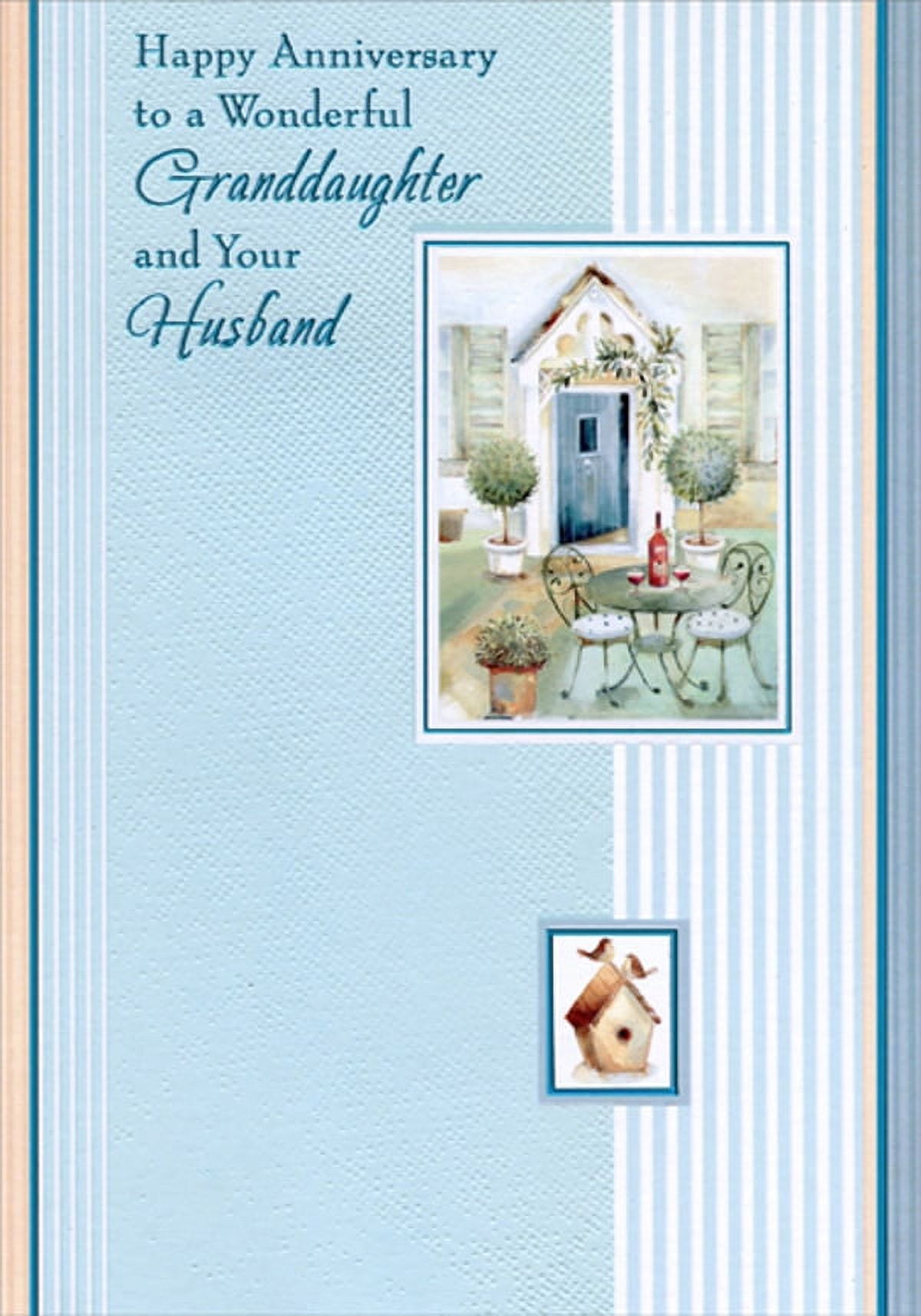 Designer Greetings Table and Chairs Outside Open Blue Door Wedding ...