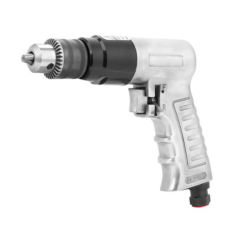 Pneumatic Air Drill Hand-Held 1700RPM Reversible Aluminum 1/4NPT Inlet ...