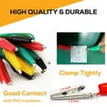 20PCS Preminum Crocodile Alligator Clips Electrical, 5 Colors Jumper ...