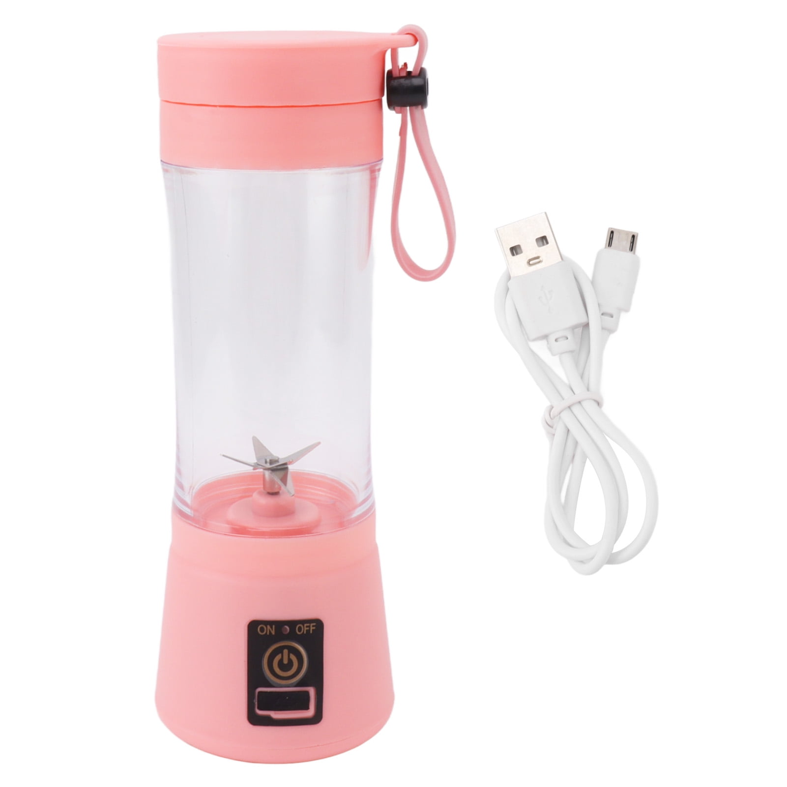 Mini licuadora portátil recargable por USB, licuadora de frutas, 380 ml ...